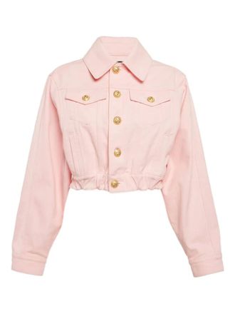 Balmain Geknöpfte Jeansjacke - Rosa