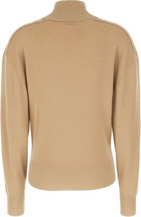 Burberry Femme, Pulls, Beige, Taille: 38 FR Turtleneck Wool Top