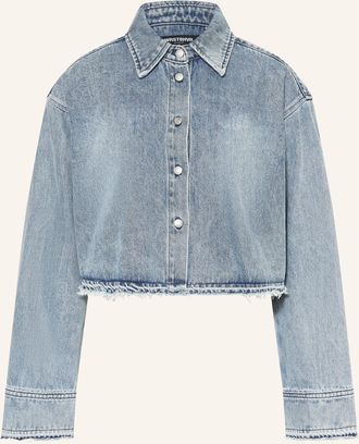 Worst Behavior Wrstbhvr Jeansbluse Jella blau