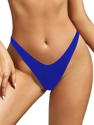 SHEKINI Femme Maillot de Bain Bikini Br&eacute;silien Bas de Bikini Thong Swim Trunks Taille Basse String Tanga Bas de Maillots Sexy Bas de Bikini de Plage Slip de B