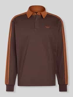 adidas Originals Relaxed Fit Rugbyshirt aus reiner Baumwolle