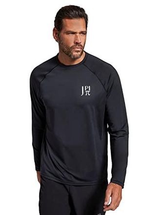 JP1880 Jay-pi Flexnamic T-Shirt Fonctionnel à Manches Longues Quickdry, Noir, 6XL Homme
