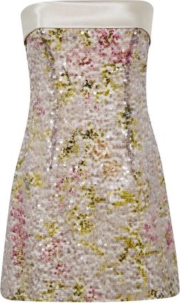 Alberta Ferretti Femme, Robes, Multicolore, Taille: 36 FR Printed Sequins Mini Dress