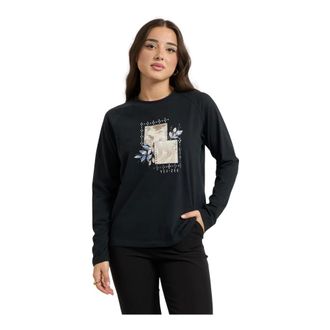 Yes-Zee YES Zee, Femme, Tops, Noir, Taille: 38 FR Long Sleeve Top