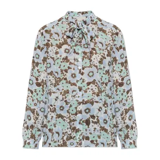Tory Burch Femme, Blouses et Chemises, Multicolore, Taille: 40 FR Blouse en viscose imprim&eacute;e &agrave;