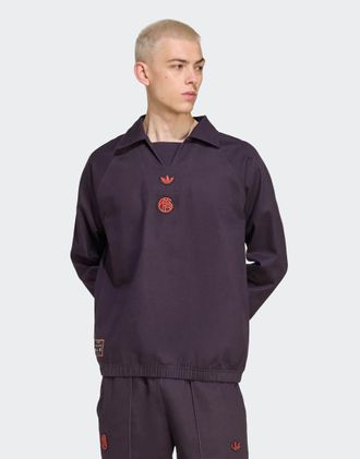 adidas Originals FC Bayern Terrace Icons - Drill-Top in Aurora Black-Schwarz