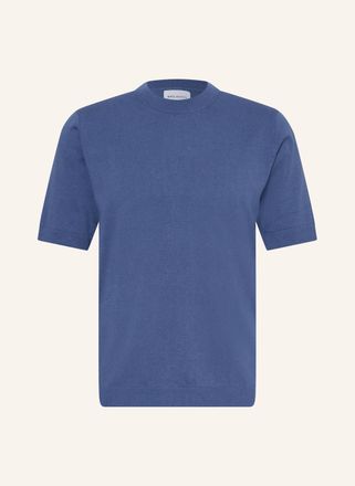 Norse Projects Strickshirt Rhys Mit Leinen blau