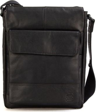 Spikes & Sparrow Mens Afredo Crossbody, Schwarz