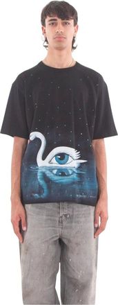 Misbhv Misbhv, Homme, Tops, Noir, Taille: M Olbinski Crystal Swan Tee