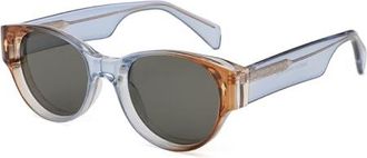 Generic Lunettes De Soleil &Agrave; Monture Ronde For Hommes Et Femmes, Tendance, Shopping, Prise De Photo, Sport, Vacances En Plein Air(Gray)