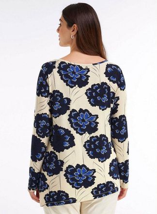 Sheego T-Shirt Longshirt Langarm