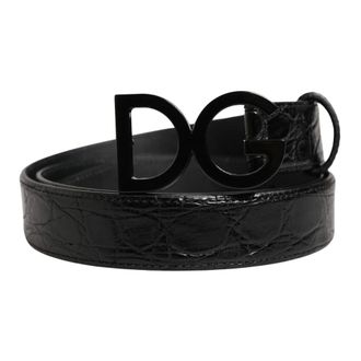 Dolce & Gabbana Homme, Accessoires, Noir, Taille: 95 CM Gorgeous Belt