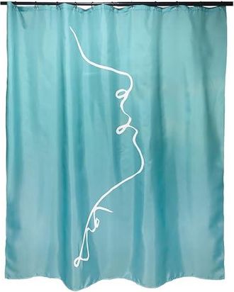 MSV SPIRELLA-Duschvorhang aus Polyester Mehrfarbig 180x200cm Design Jade Elegant und Praktisch für Ihr Badezimmer, Wasserabweisend und Pflegeleicht, Multi