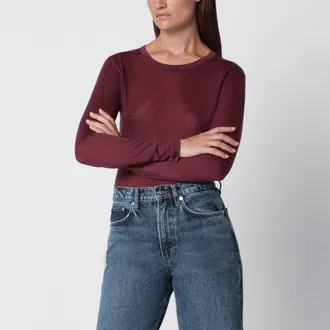 Anine Bing Sylvie Pullover in Bordeaux aus Wollmischung