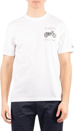 Saint Barth Homme, Tops, Blanc, Taille: M Portofino T-Shirt