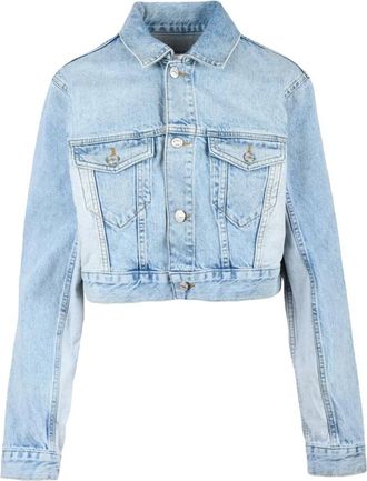 Moschino Cropped Denim Jacket - - Jackets - Damen - Blau - S