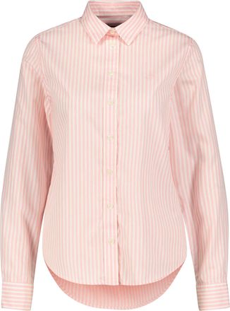 GANT Damen REG Broadcloth Striped Shirt Bluse, Preppy PINK, 40