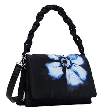 Desigual Sac bandoulière en nylon pour femme - Taille unique, noir