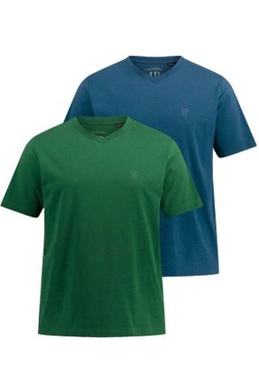 JP1880 T-Shirt T-Shirts Basic 2er-Pack V-Ausschnitt Halbarm (2-tlg)