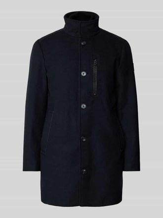Tom Tailor Regular Fit Wollmantel in Melange mit Rei&szlig;verschlussbrusttasche