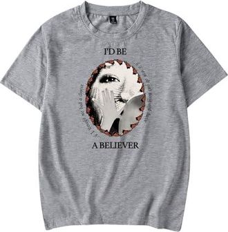 Generic Julia Jacklin T-shirt &agrave; manches courtes pour femme et homme, gris, XXS