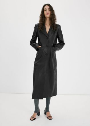 Mango Sandales lani&egrave;re &agrave; talon bloc noir - Femme - 35 - MANGO