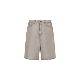Haikure Kurze Overdyed Graue Denim-Shorts - - Shorts - Herren - Grau - W31