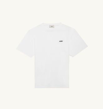 Autry T-SHIRT EN COTON AVEC LOGO BROD&Eacute; POUR FEMME