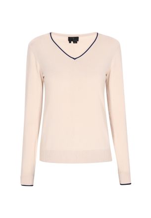 Dreimaster Dreimaster Pullover Frauen hellbeige