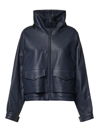 Loewe Manteau En Cuir - Bleu