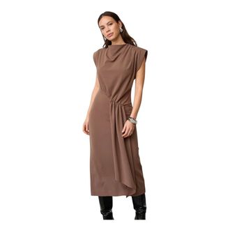 Co'Couture Femme, Robes, Brun, Taille: 38 FR Midi Robes