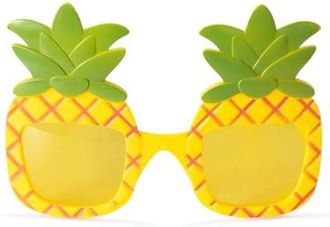 Generic Lunettes ananas, lunettes de soleil tropicales, lunettes de soleil fruits, design fantaisie amusant, monture l&eacute;g&egrave;re en ABS, id&eacute;ales pour la plage, les