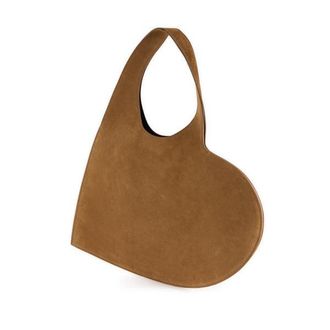 Coperni Sac &eacute;paule coeur en cuir su&eacute;d&eacute;