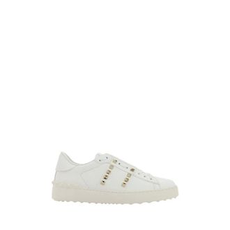 Valentino Garavani Rockstud Untitled Leder Sneakers - - Shoes - Damen - Wei&szlig; - 41 EU