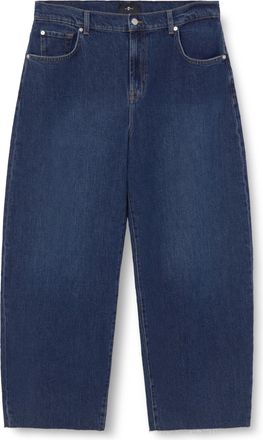 7 For All Mankind Bonnie CURVILINEAR Radar with Raw Cut