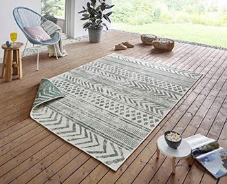 Hanse Home NORTHRUGS In- und Outdoor Teppich Biri 240x340 cm - Wendeteppich Wetterfest Boho Style Vintage Design Teppich für Balkon Terrasse Garten Wintergarten 