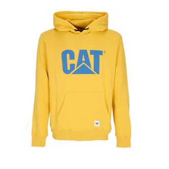 CAT Gelbes Logo Hoodie mit Katze - - Sweatshirts & Hoodies - Herren - Gelb - L