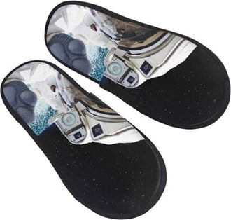 Generic Pantoufle Chat Astronaute Chausson Chauds L&eacute;g&egrave;res Chaussons Pour Int&eacute;rieur Ext&eacute;rieur Homme M