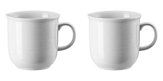 Thomas 2 x Porzellan Becher mit Henkel gro&szlig; - Trend Wei&szlig; - Thomas - 11400-800001-15571