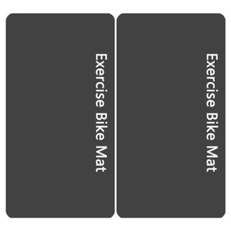 Generic Matte f&uuml;r station&auml;re Fahrr&auml;der, elliptisches Laufband | Laufbandmatte nicht slip, 3 mm dick, 2er-Set f&uuml;r Trainer von Fahrr&auml;dern