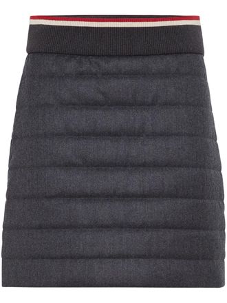 Brunello Cucinelli minijupe à design matelassé - Gris