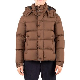 H&egrave;SKIMO Homme, Vestes, Brun, Taille: L Doudoune Courte &agrave; Capuche