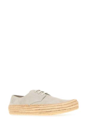 Loewe Mens Rio Flat Gray Suede