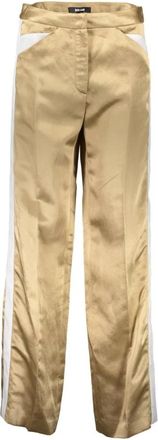 Just Cavalli Femme, Pantalons, Jaune, Taille: 34 FR Pantalon Femme Dor&eacute; D&eacute;tails Contrastants