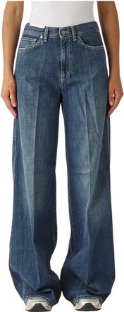 Pantaloni Torino Femme, Jeans, Bleu, Taille: W30 Wide Jeans