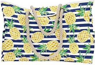 Generic Grand sac de plage pour femme, sac fourre-tout résistant au sable, sac de plage pour salle de sport, épicerie, voyage, bagage à roulettes pour filles 