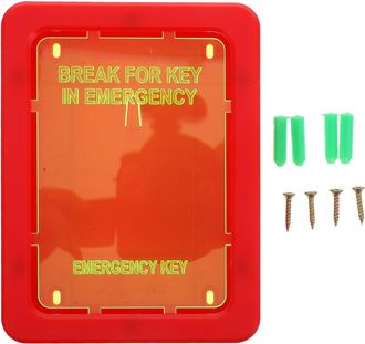 TOPBATHY COHEALI Feuerl&ouml;scherschrank mit Notfall Schl&uuml;sselaufbewahrung aus Robustem Kunststoff Wandmontierbarer Mehrzweck Schl&uuml;sselkasten f&uuml;r B&uuml;ro und Zuhause 