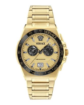 Versace Greca Reaction Gold Herren Armbanduhr VE5N00626
