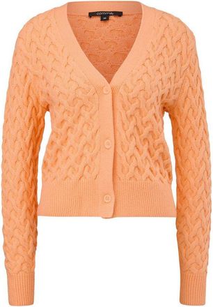 Comma Cardigan Strickjacke Strickjacke mit Zopfmuster