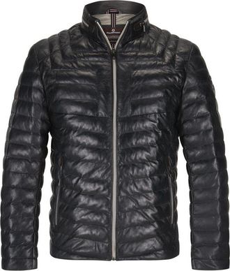 Milestone Lederjacke MSMalik Steppjacke aus Lammleder mit hautsympathischem Futter